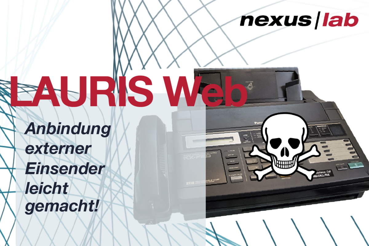 Anbindung externer Einsender mit LAURIS Web - NEXUS / AG